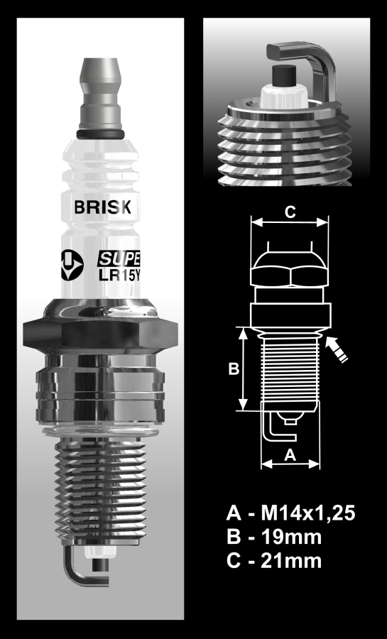L17YC , zap. svíčka BRISK Super